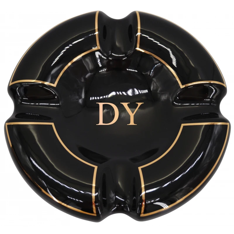 Custom Wholesale Unique Big Cigar Ashtray Custom Logo Ceramic Ashtray ...