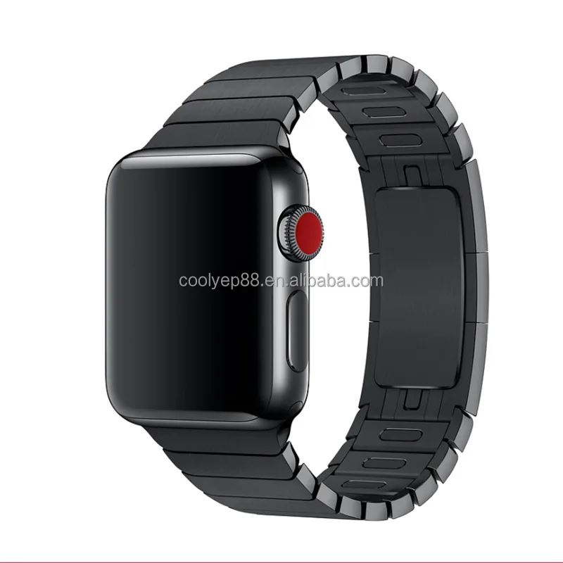 Adjustable Disassembly Button Stainless Steel Metal Watch Strap Band ...