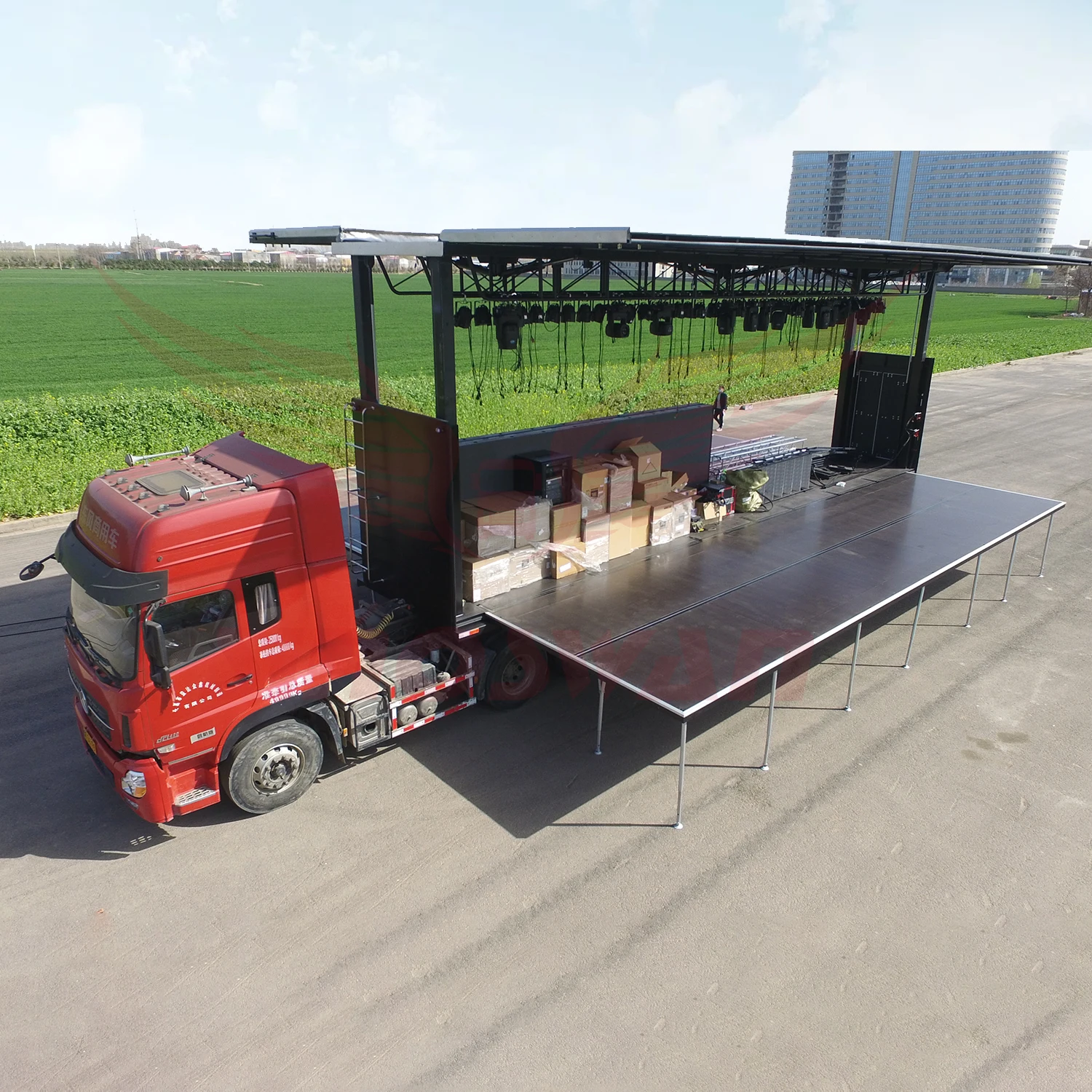 Mobile Stage Trailer for Outdoor Events - Customized Performance Truck ...