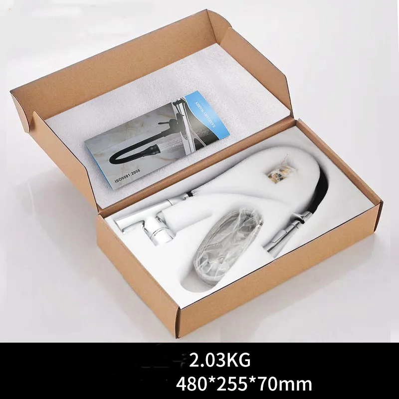 Spring Loaded Modern Square Home &hotel Kitchen Long Water Faucet High ...