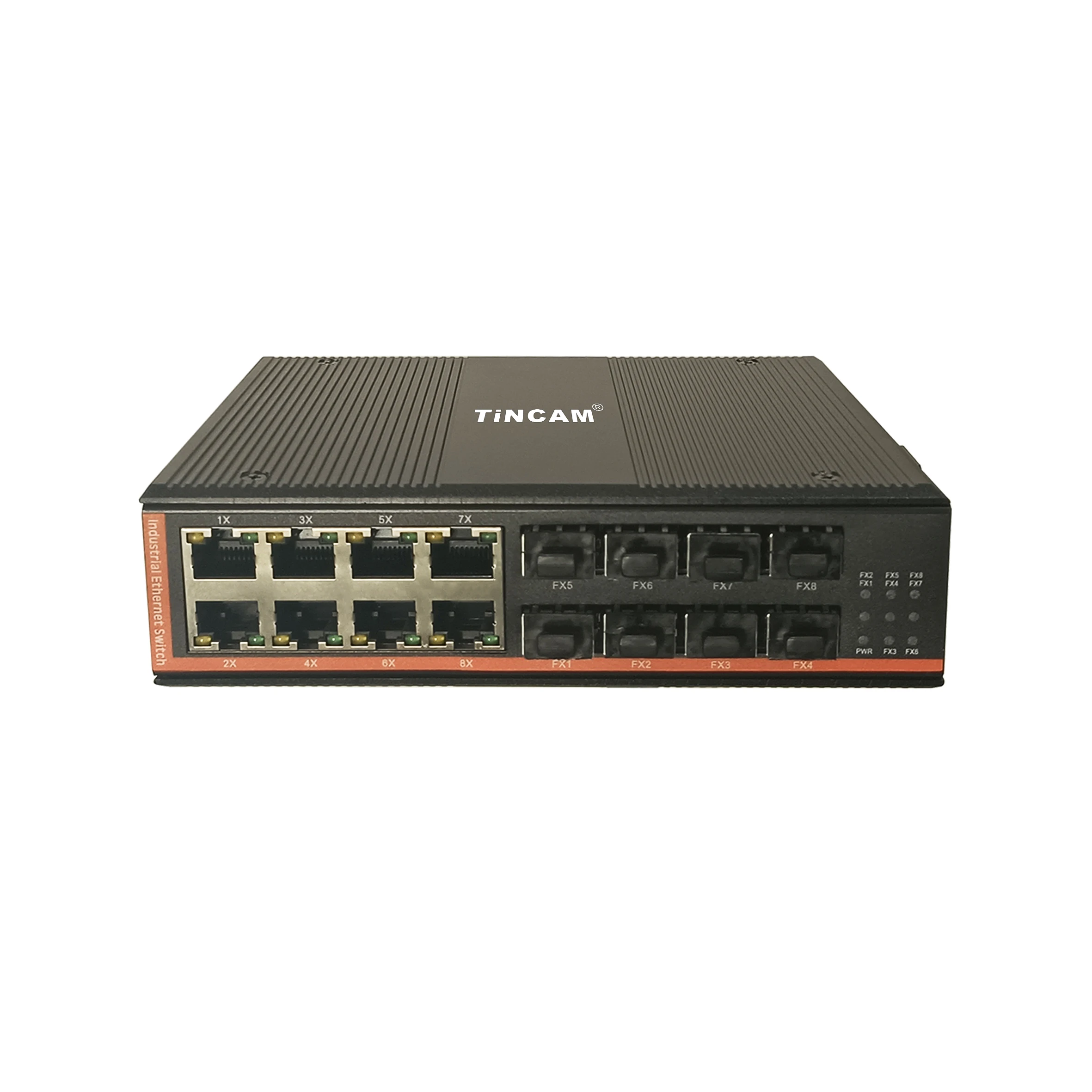 Tincam 16 Port Industrial Gigabit Switch With 8 Sfp & 8 Rj45 Ports, Oem