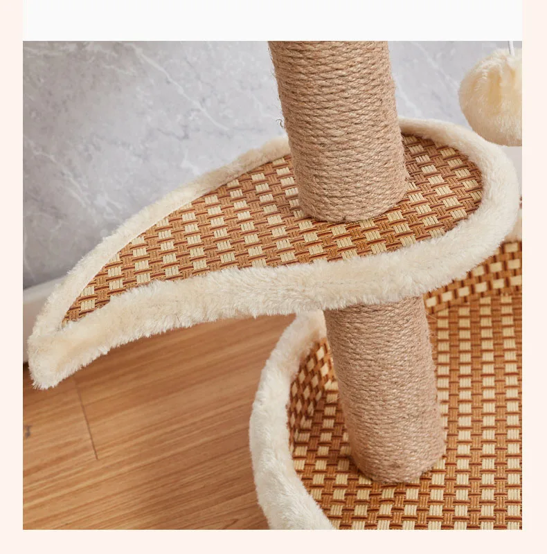 Small Rattan Mat Cat Climbing Frame Multifunctional Cat Grab Board ...