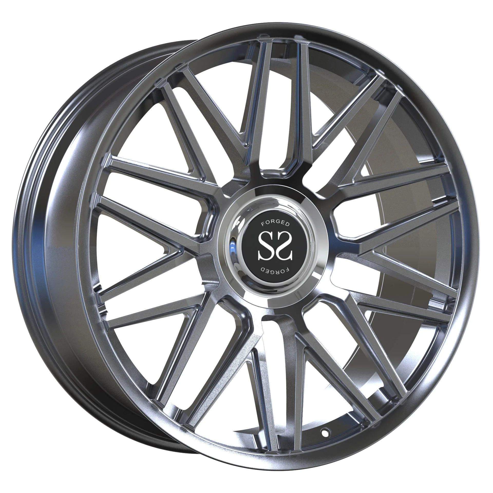 Brushed 1 Piece Monoblock Forged Wheels 24 Inch Staggered ESCALADE Car ...
