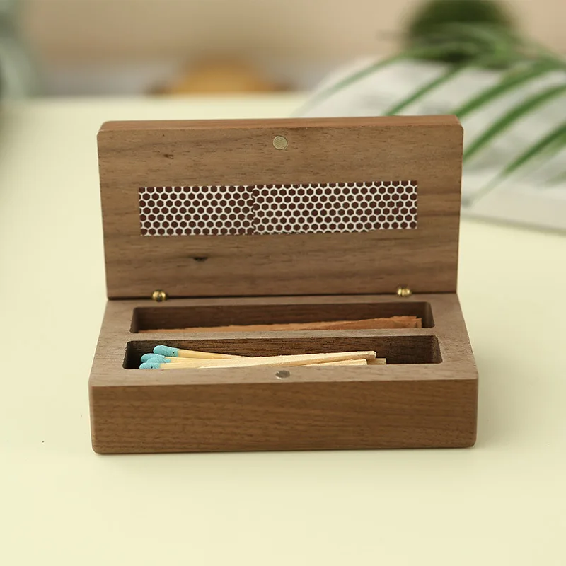Custom Solid Wood Matchbox with Personalized Options - OEM/ODM