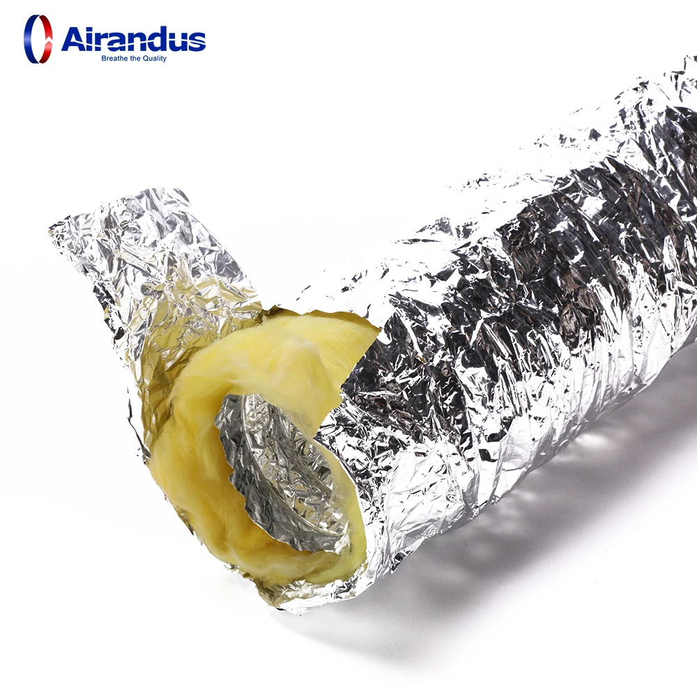 Hvac System Flexible Duct Aluminum Insulated Flexible Air Duct With ...