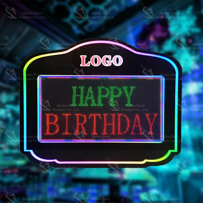 Birthday Event Club Signs Custom Vip Board Christmas Led Message Board ...