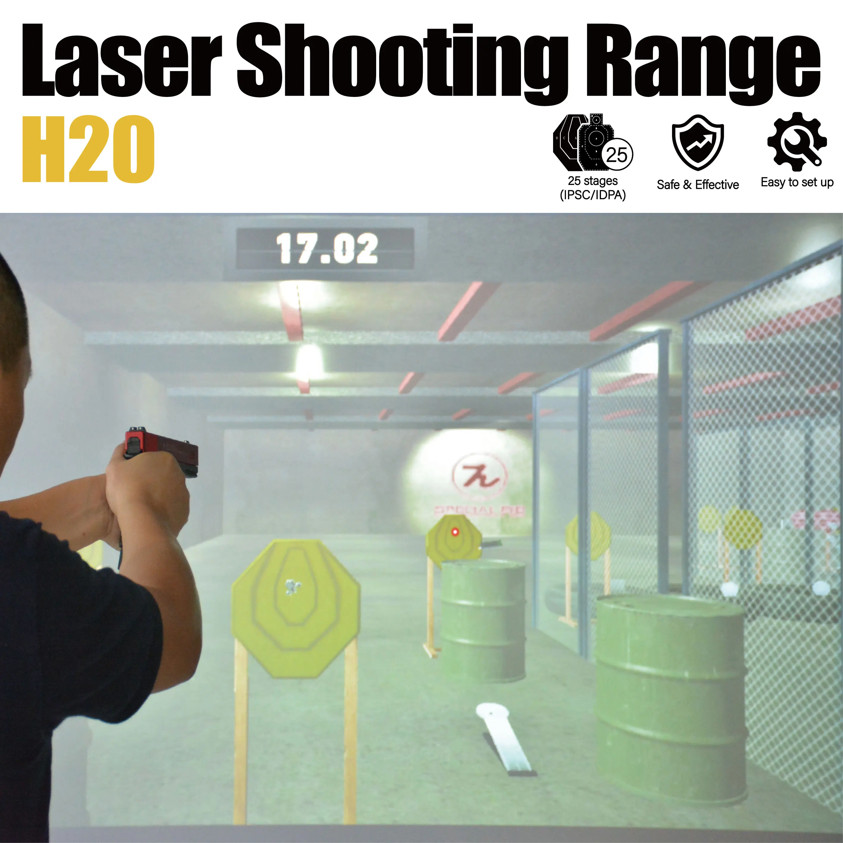 Virtual Shooting Range - 25 IPSC IDPA Stages for Training