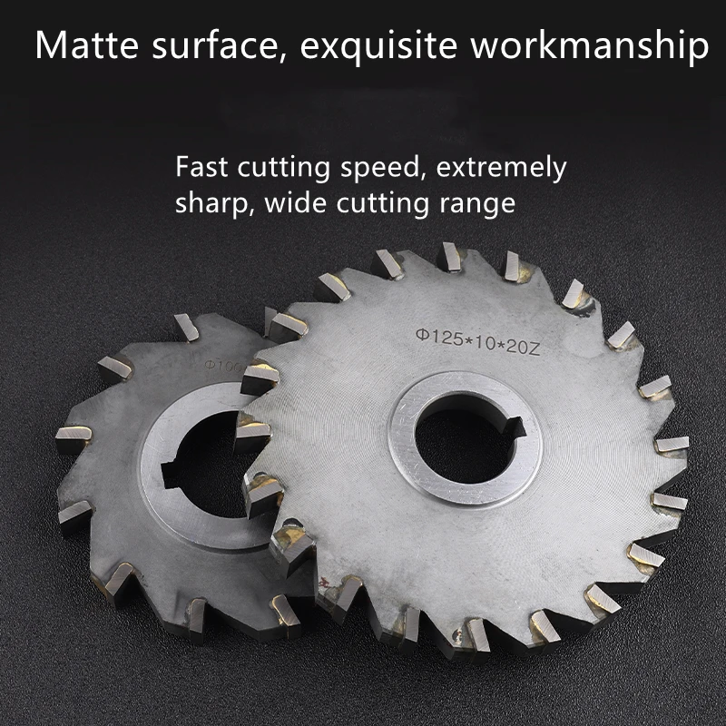 Tungsten Steel Three Side Edge Milling Cutter 75 80 100 125 Welding ...