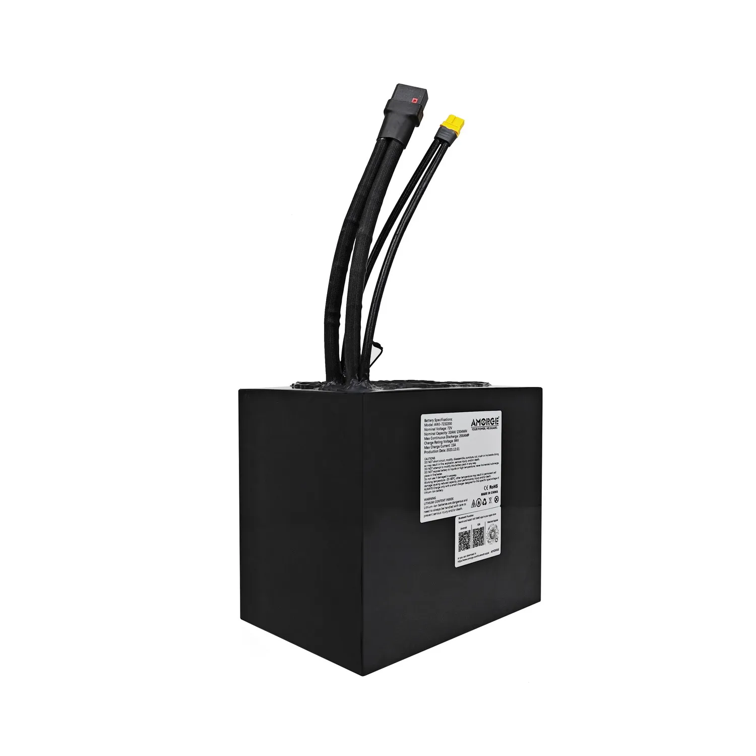 AMORGE 72V 32AH 200AMP 40AH 240AMP 33.6AH 280AMP Lithium Battery Pack ...