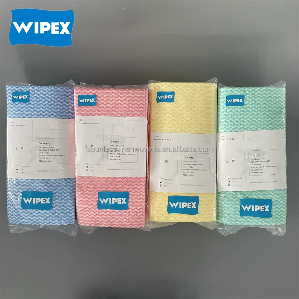 Disposable Spunlace Nonwoven Colour-coded Wiping Cloths Kitchen ...