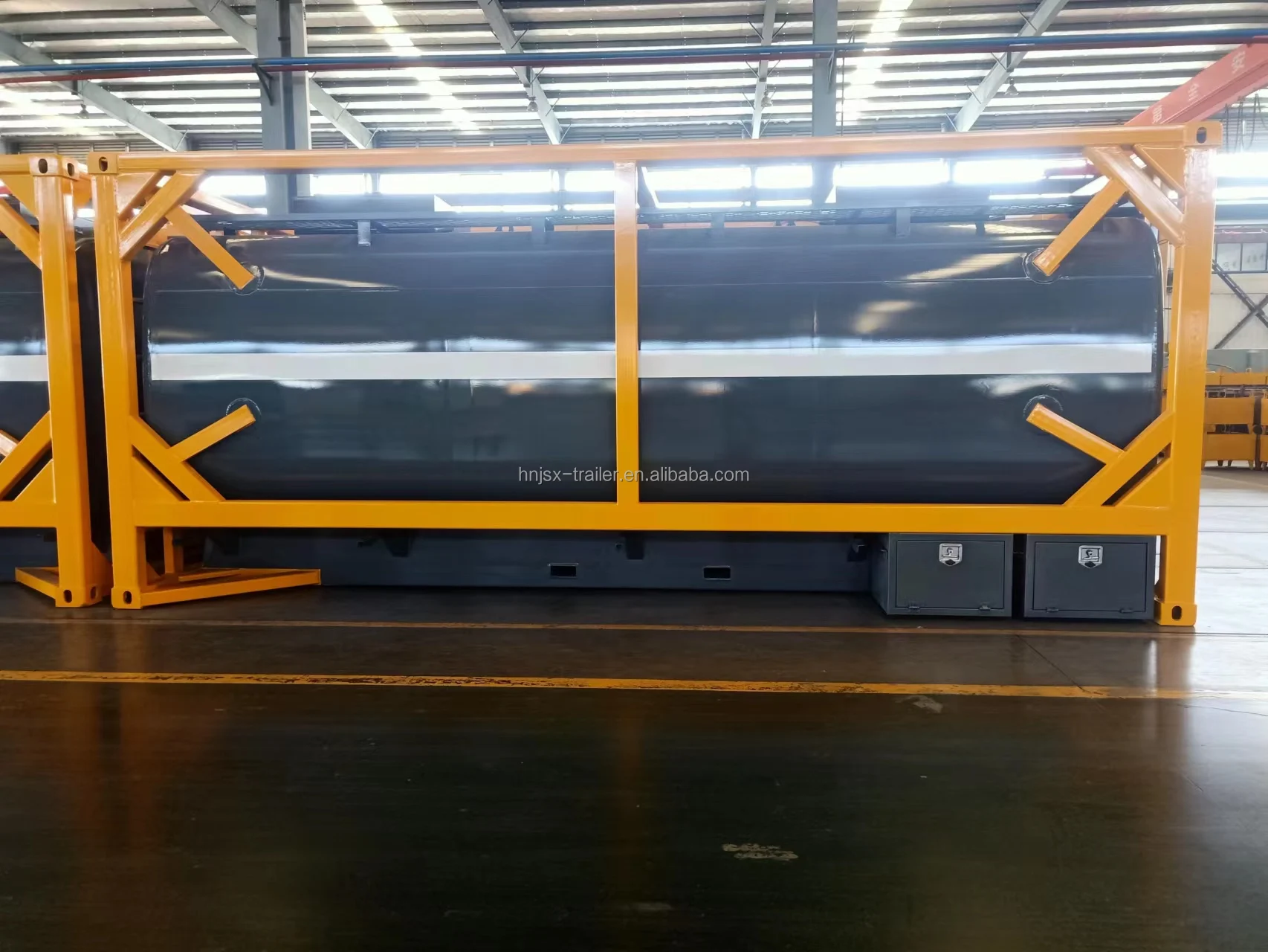 Cylinder 20ft 25cbm Alcohol Tank Container With Forklift Slot For Sale ...