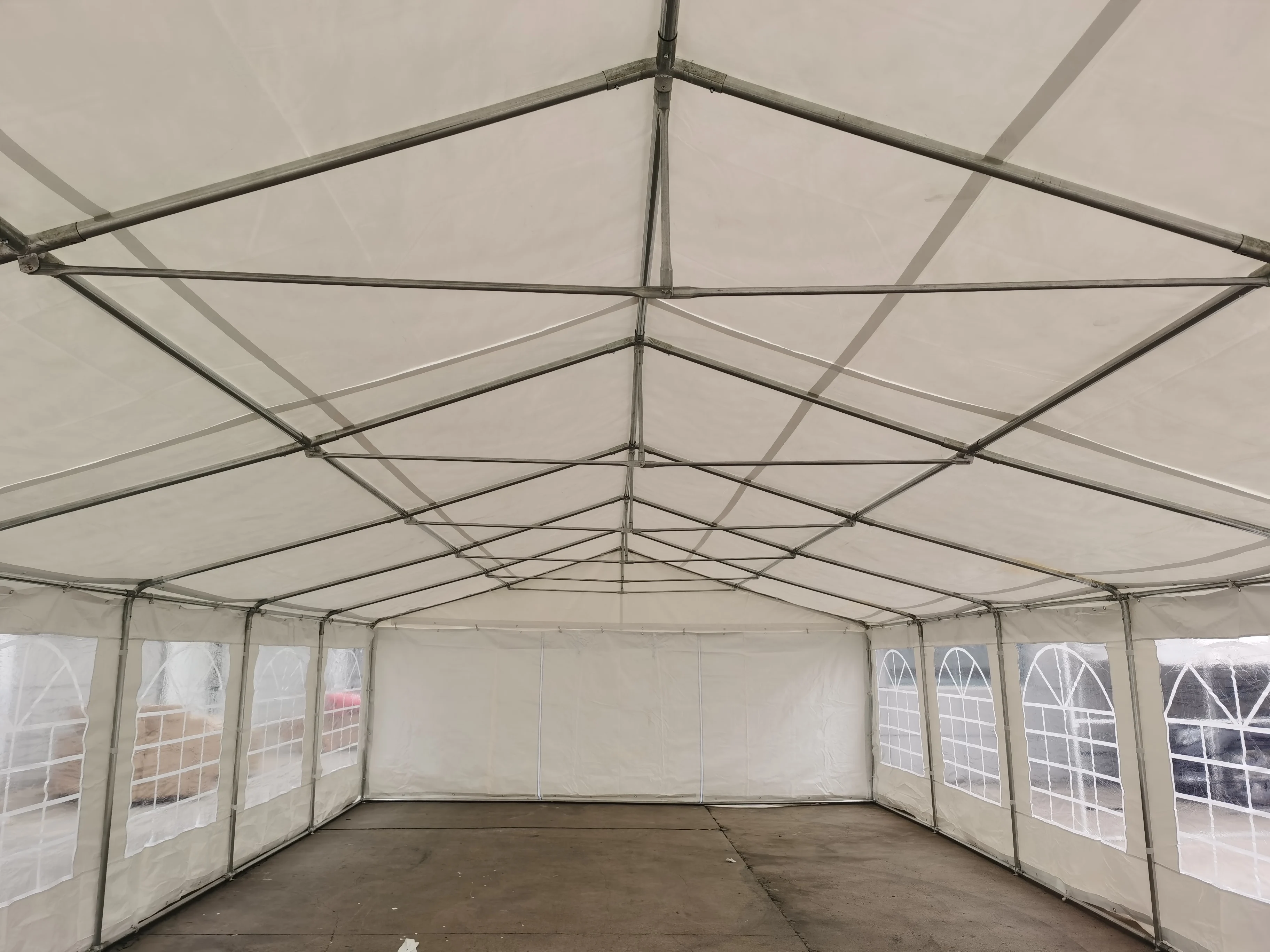 Large White Party Tent Gazebo Canopy 6x12m - Durable & Waterproof
