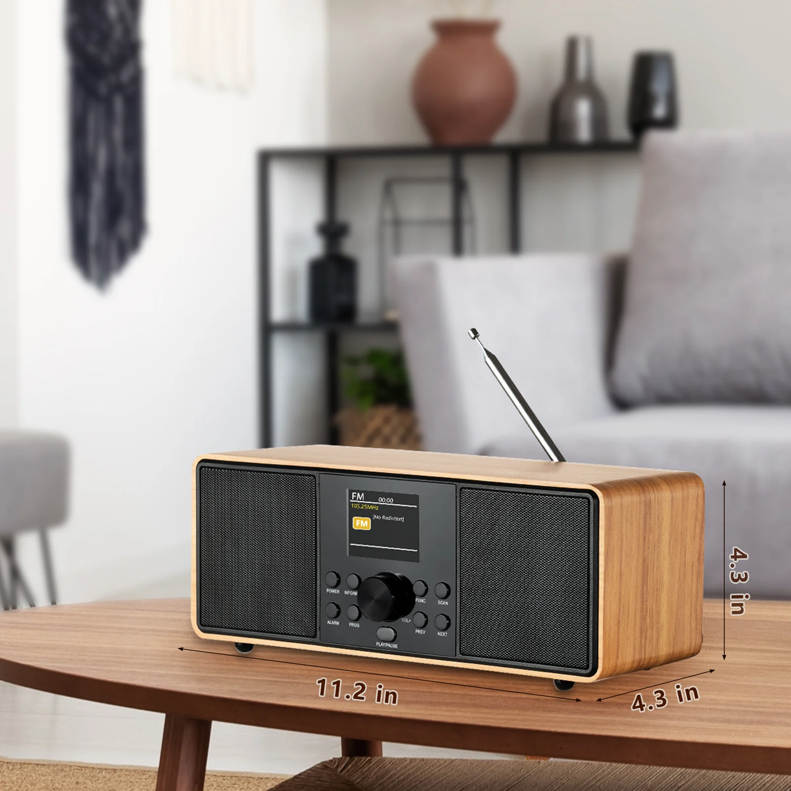 Retro Radio,Am/sw/fm Small Portable Radio,Vintage Radio Supports Usb/tf ...