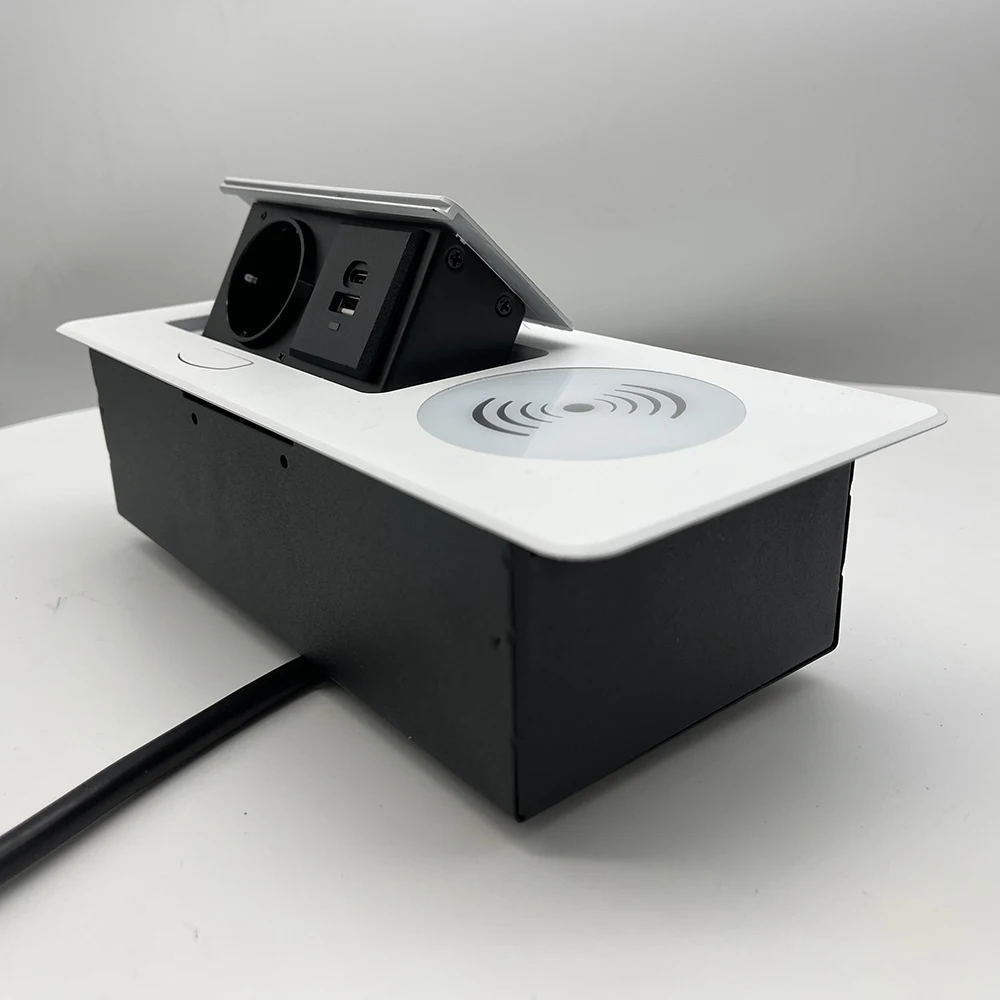 Office Furniture Embedded Design Pop up Power Sockets with Wireless ...