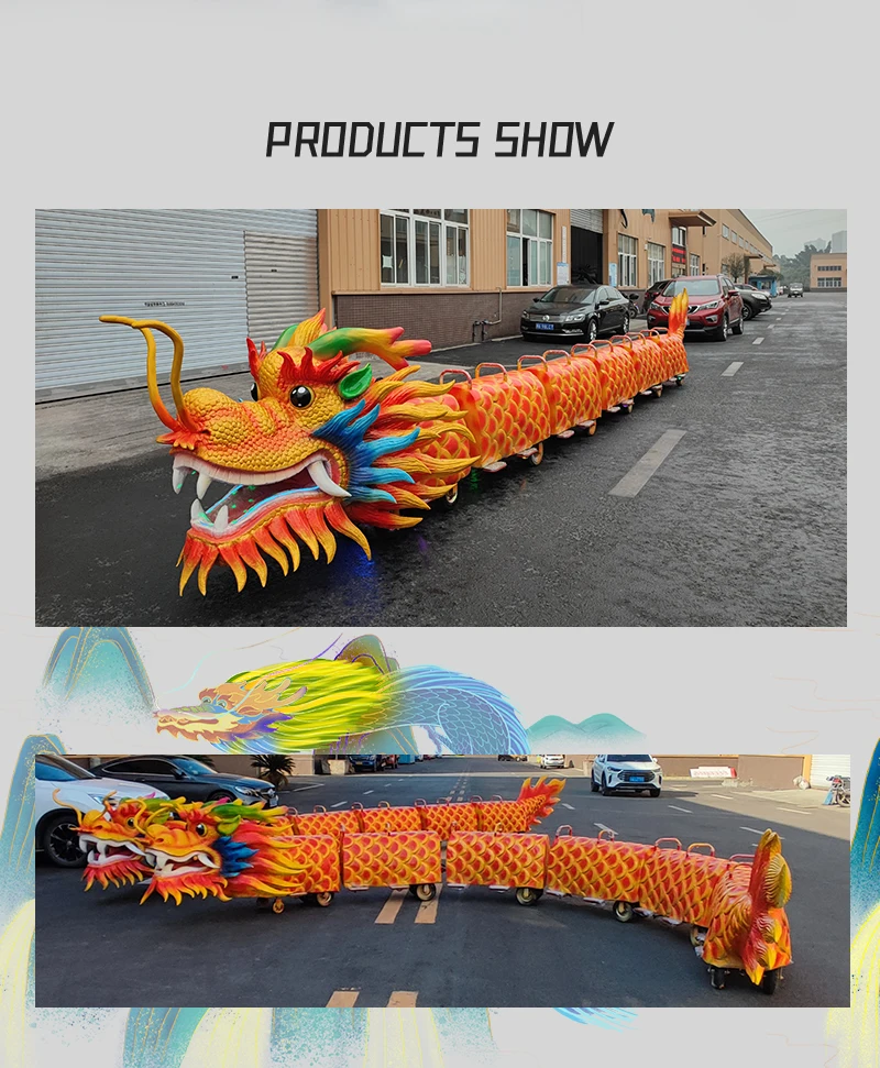 Shop Our Electric Chinese Dragon Train for Amusement Parks