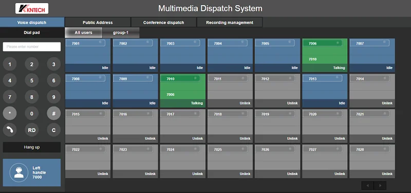 Control Room Telephone IP Phone Operator Console for Tunnel