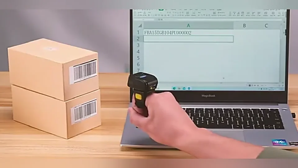 Wearable Fast Scan Wireless 2.4g Bt 1d 2d Finger Ring Barcode Reader ...