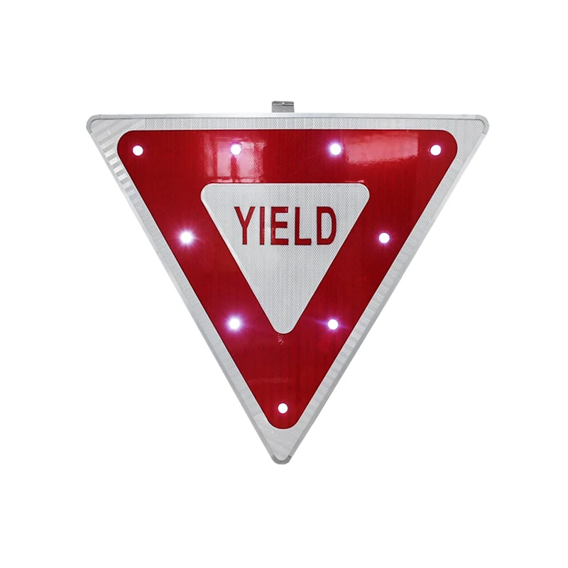 Led Aluminum Custom Vehicle Mounted Safety Traffic Sign Solar Warning ...