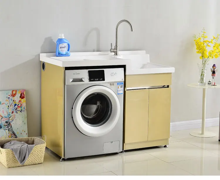 Design Laundry Sink Cabinet for Waterproof Washing Machine