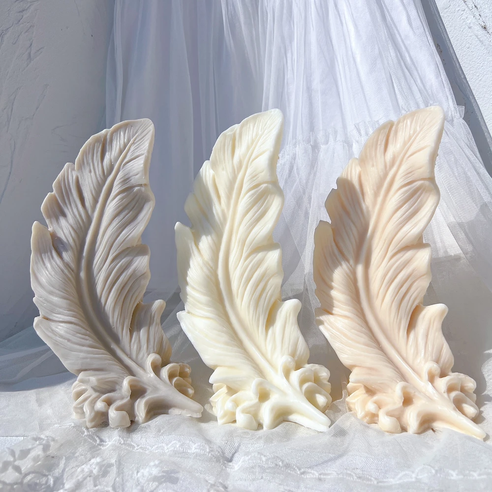 Feather Candle Mold - Eco-Friendly DIY Decorative Mould