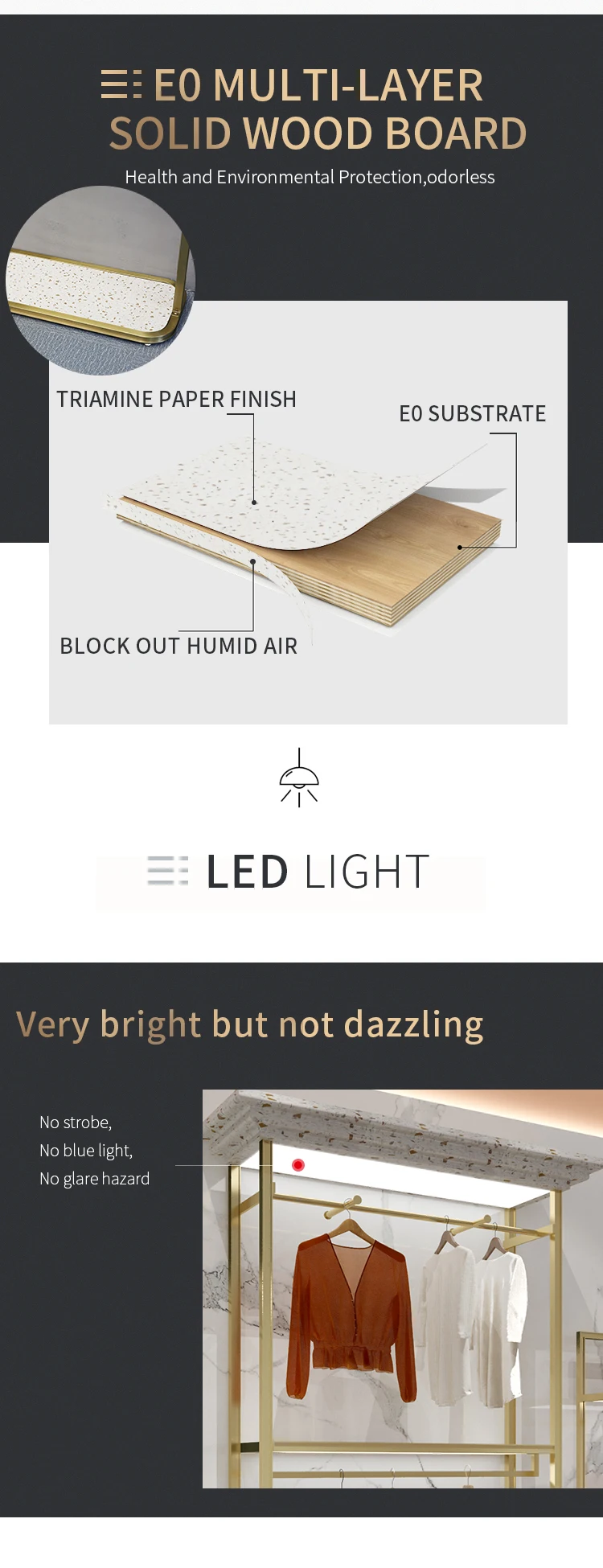 Ruichen Modern Retail Shop Decoration Clothing Shop Mall Display ...