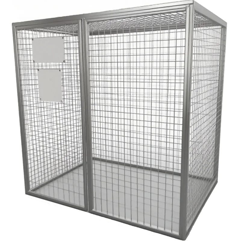 Warehouse Cage Customize Double Door Industrial Big Security Steel Wire ...