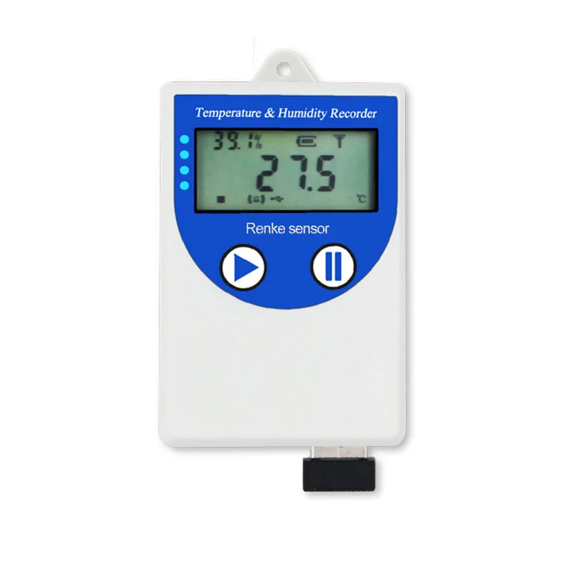 Refrigerator Temperature Humidity Monitor Automatic USB Data Logger Temperature with LCD Screen ...