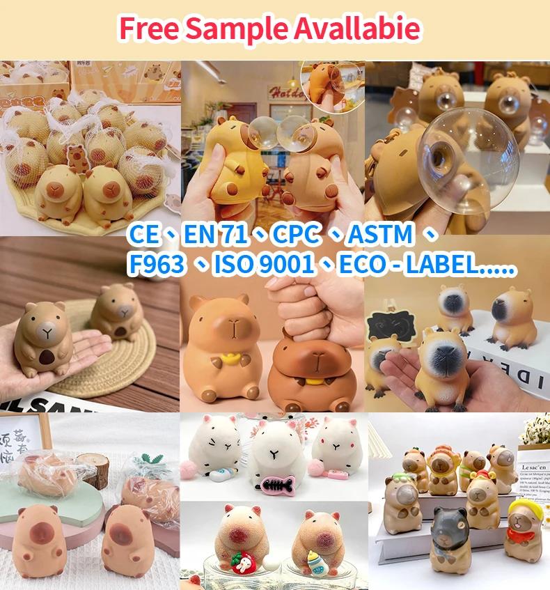 2025 Limited Edition Capybara Squishy Mochi Toys Set Cute Sensory ...