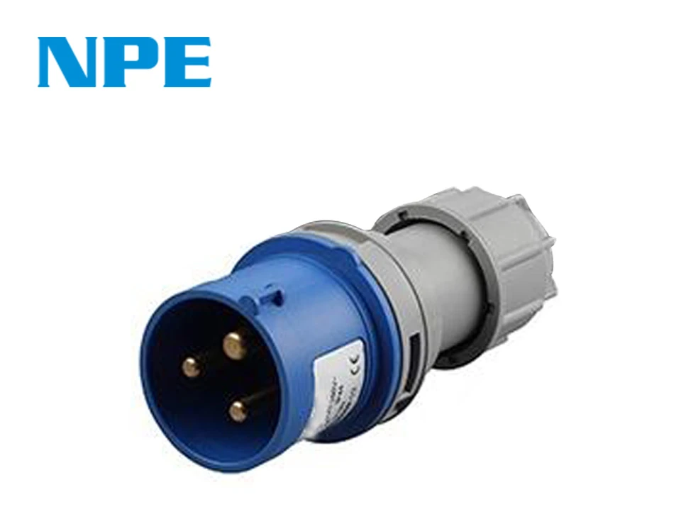 Npe 220v 16a 3 Pin European Plug Socket Industrial Extension Cord - Buy Industrial Waterproof ...