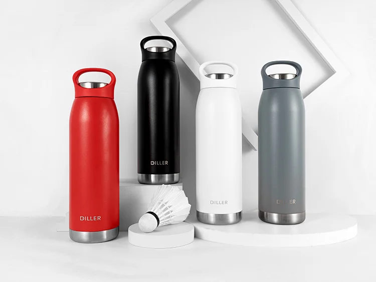 Diller Water Bottle Custom Double Wall Insulated Stainless Steel Metal ...