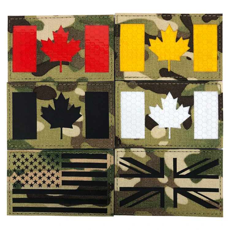 5x8CM Black Reflective Badge Custom Logo Laser Cut Reflective Flag ...