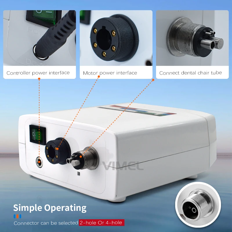 LED Dental Electric Motor Micromotor 4000-40000RPM, Brushless Design ...