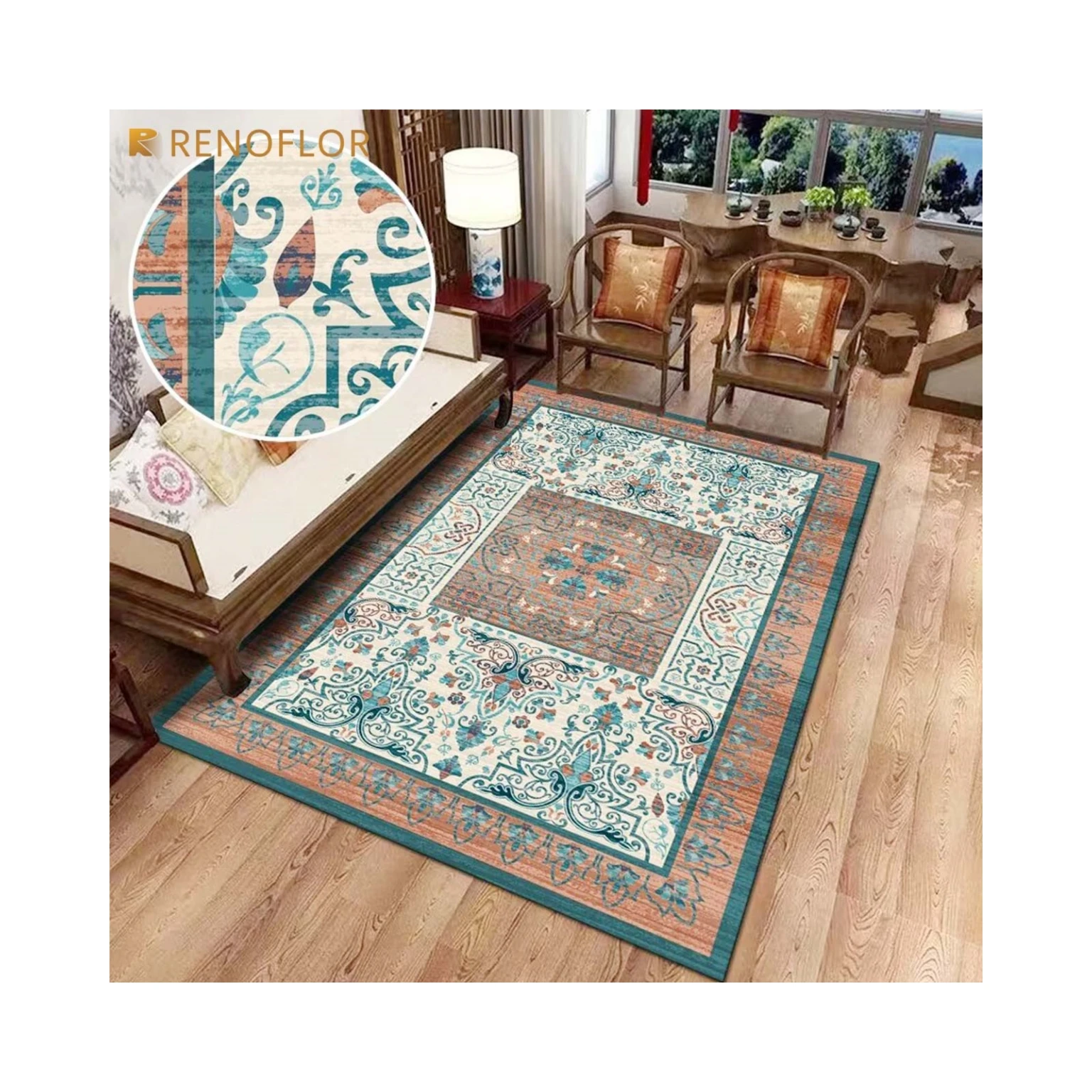 Courtyard Style Living Room Bedroom Large Carpet High-end Atmospheric ...