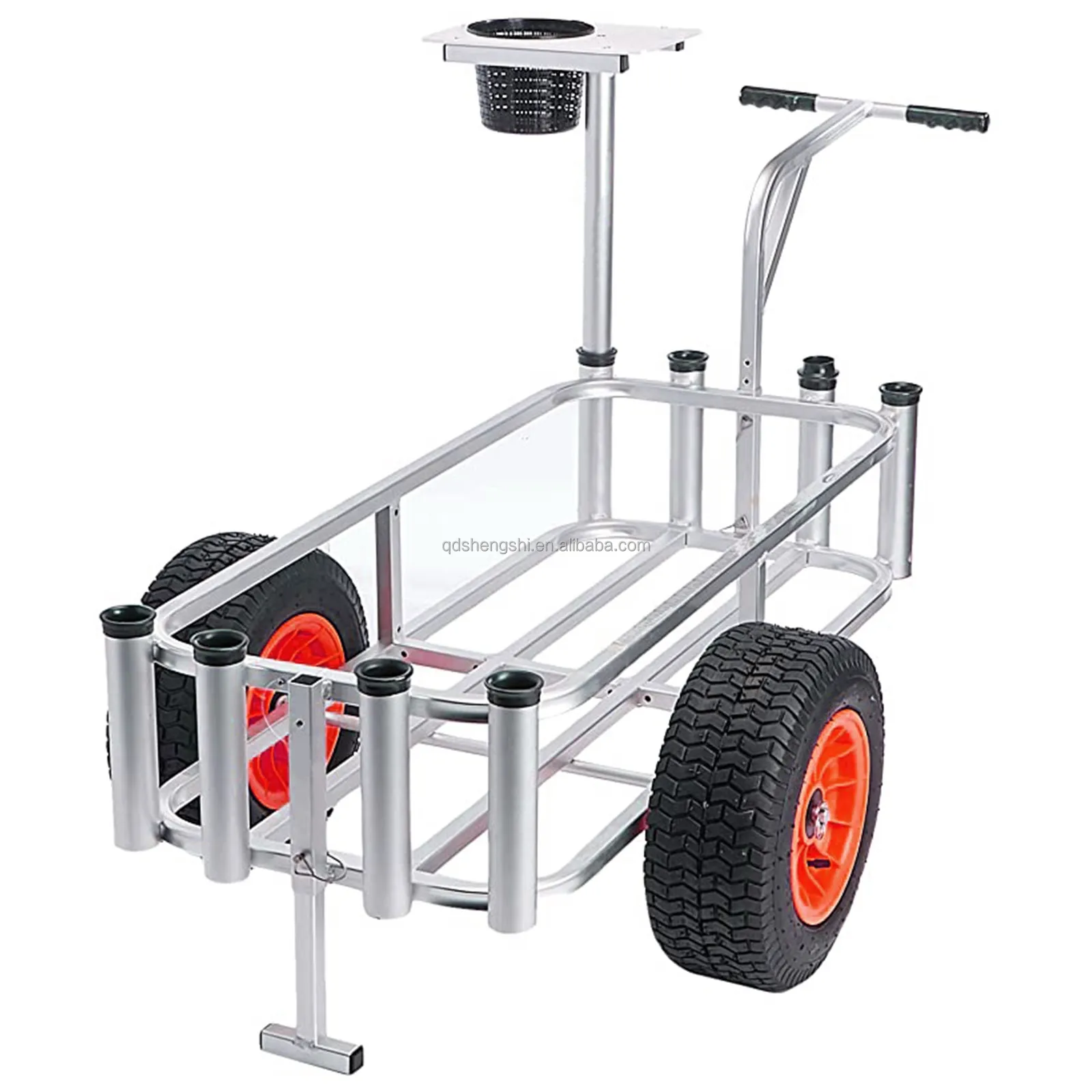 Balloon Wheel Aluminum Fishing Beach Cart Trolley - Durable & Customizable