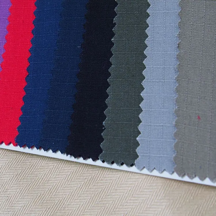 Ripstop Twill Dark Blue Workwear Fabric - 65% Polyester