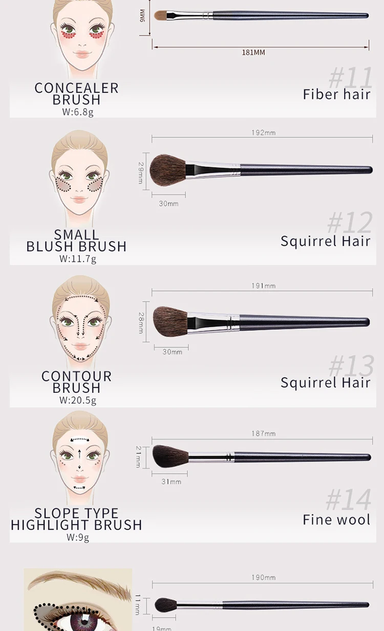 Private Label Makeup Brushes - Personalised Set of 23pcs