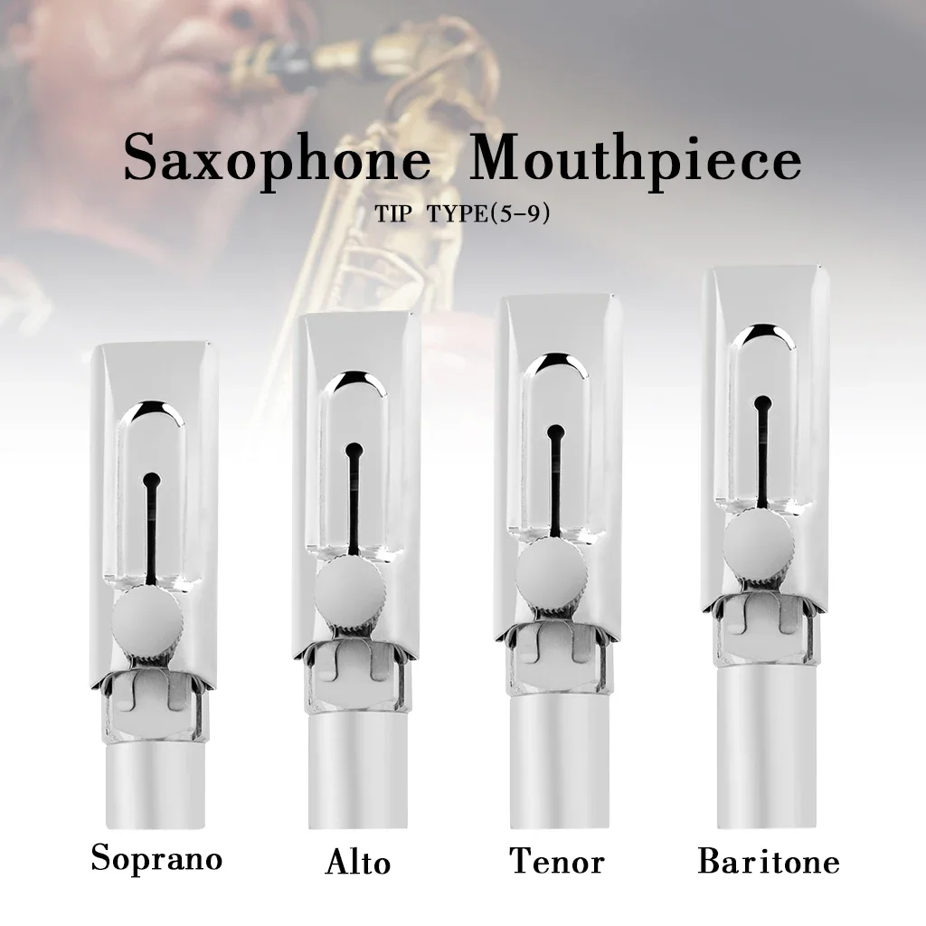 NAOMI Tenor Saxophone Mouthpiece Tip Type (5-9) W/Metal Cap Ligature ...