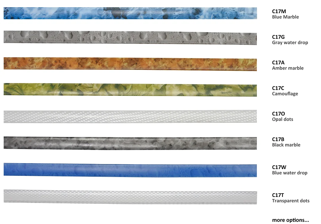 K17 Alu Profil U Channel Extrusion PC PMMA Cover for LED Strip Lighting