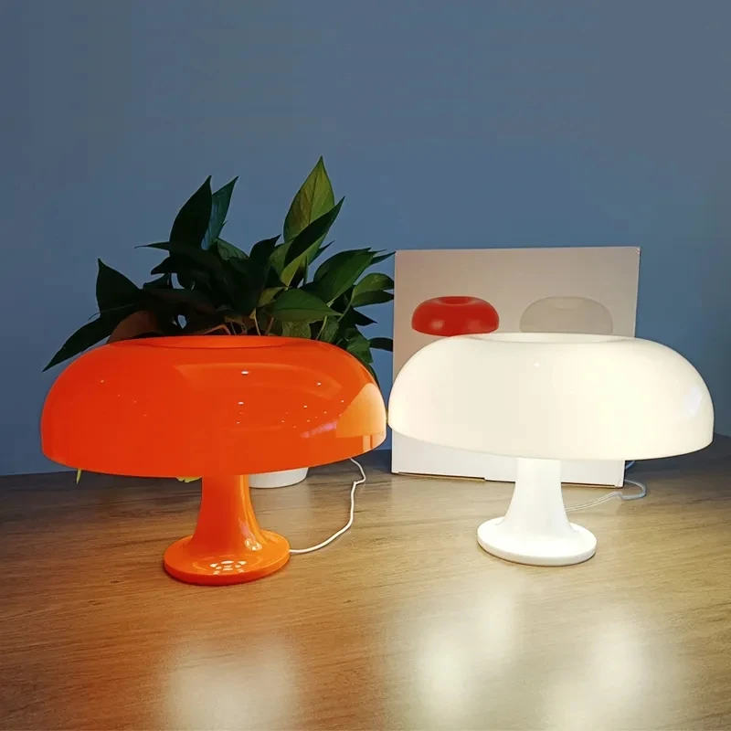 Orange Mushroom Lamp Italy Designer Led Mushroom Table Lamp Decoration ...