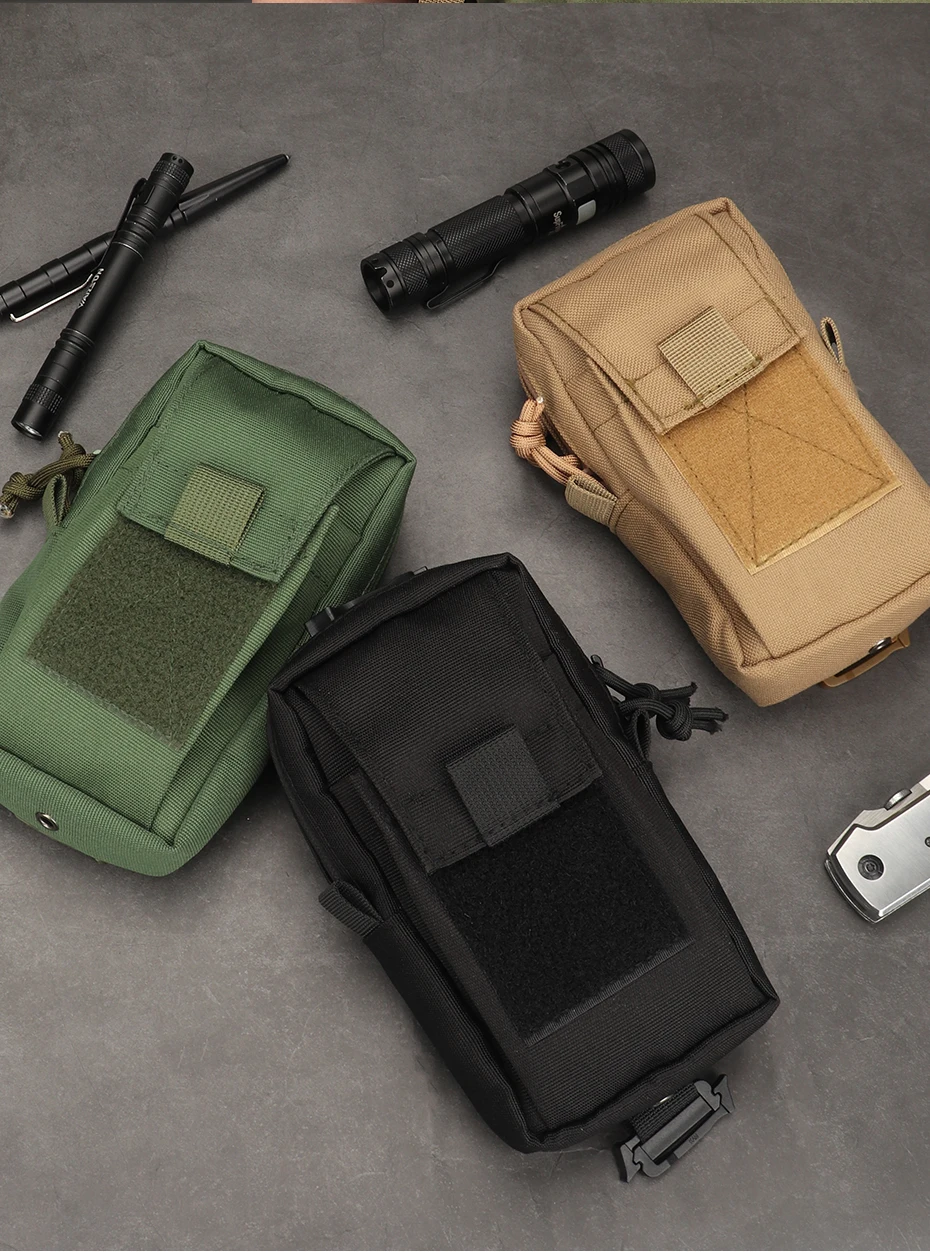 Small Tactical MOLLE Tool Bag Organizer Customized for Knife Flashlight ...