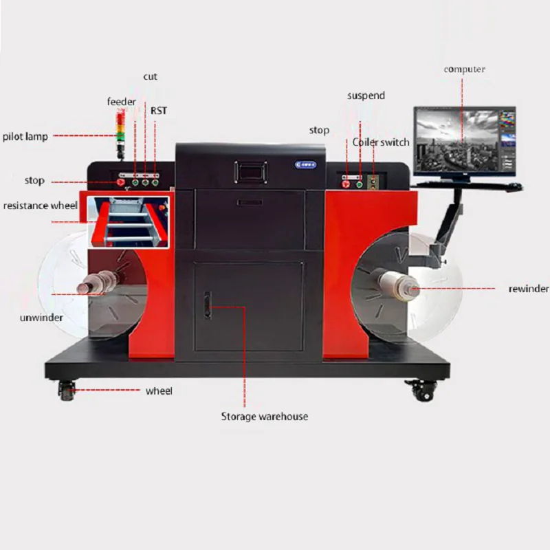 Adhesive Sticker Label Printing Machine Digital Printers Bottle ...