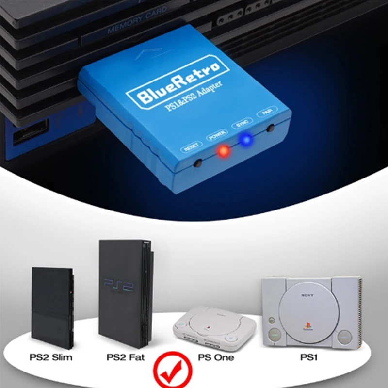 Blueretro Multiplayer Wireless Controller Adapter For Ps1 Console Retro Video Game Console 6372