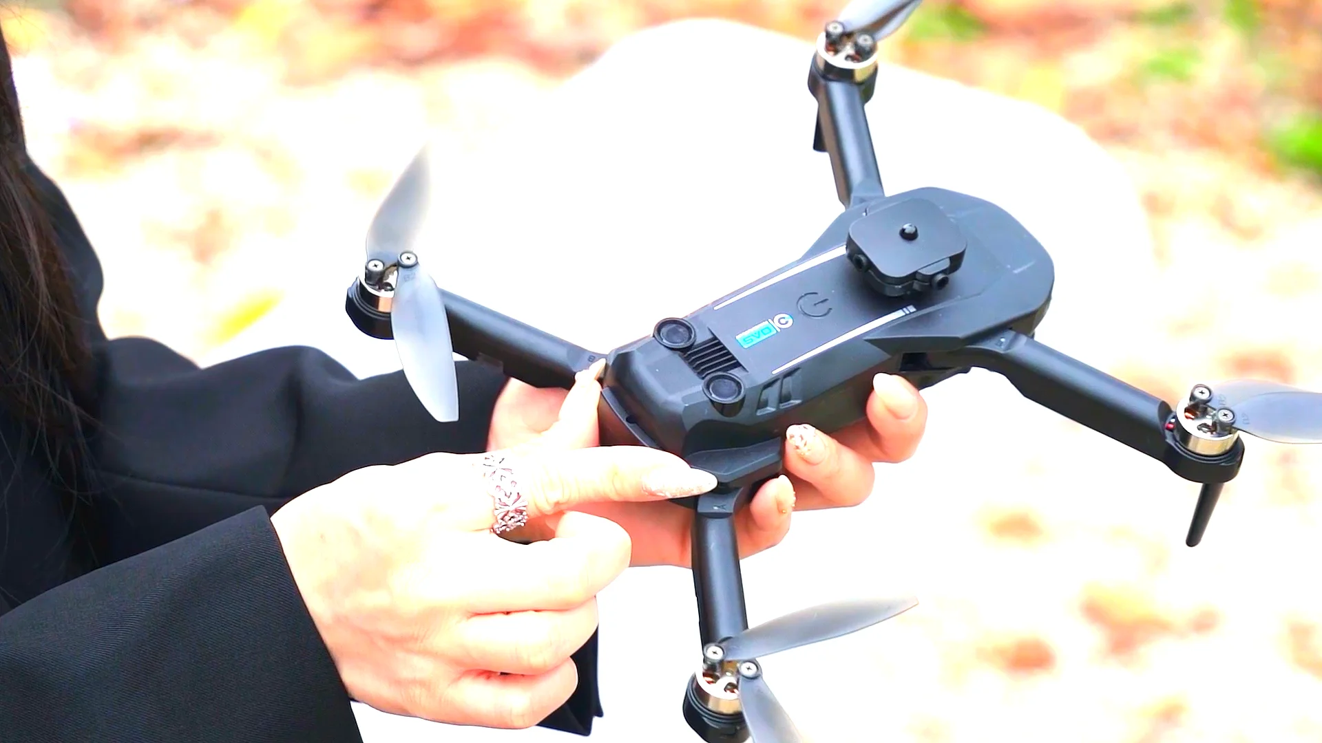 Lu20 Laser Obstacle Avoidance 5g Foldable Led Lights Mini Drones With ...