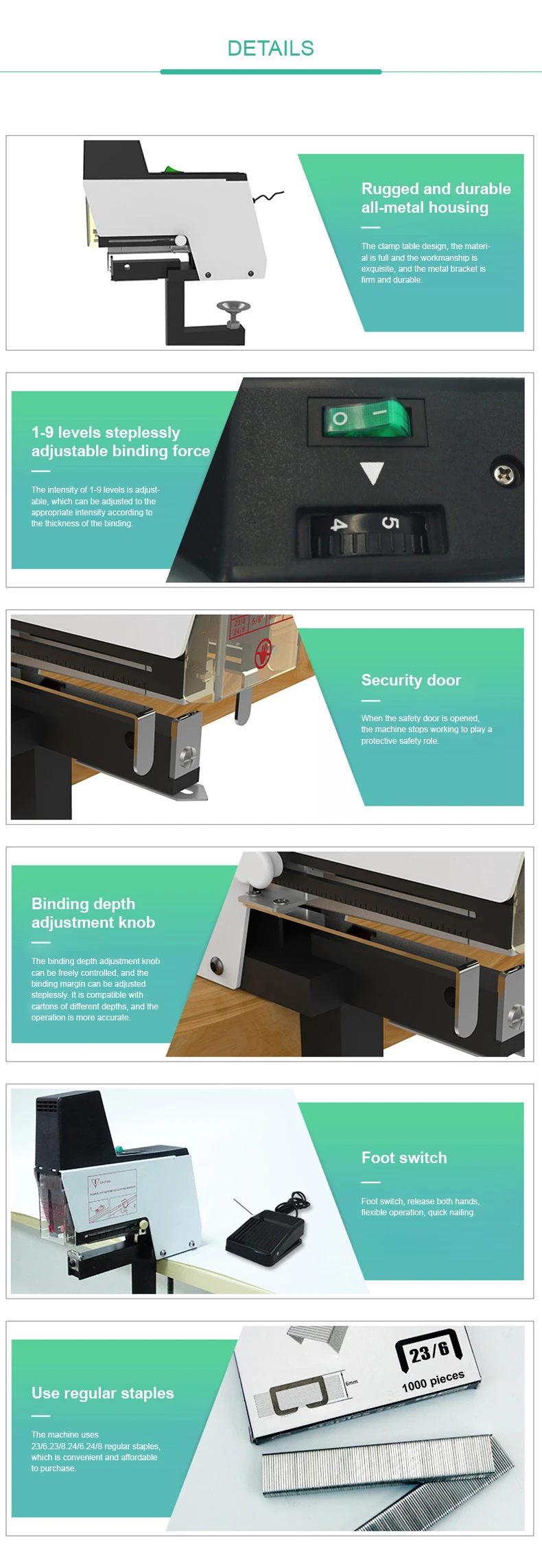 Electric Carton Box Stapler Heavy Duty Stapler Clip Stapler - Buy ...