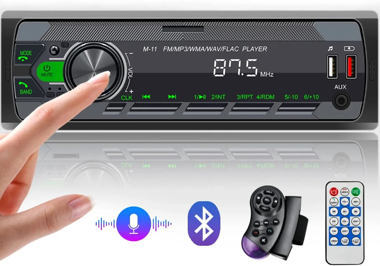 Radio Pioner CD Player BT FM RDS Sterios Aux-in Sd Card USB MP3 MMC WMA ...