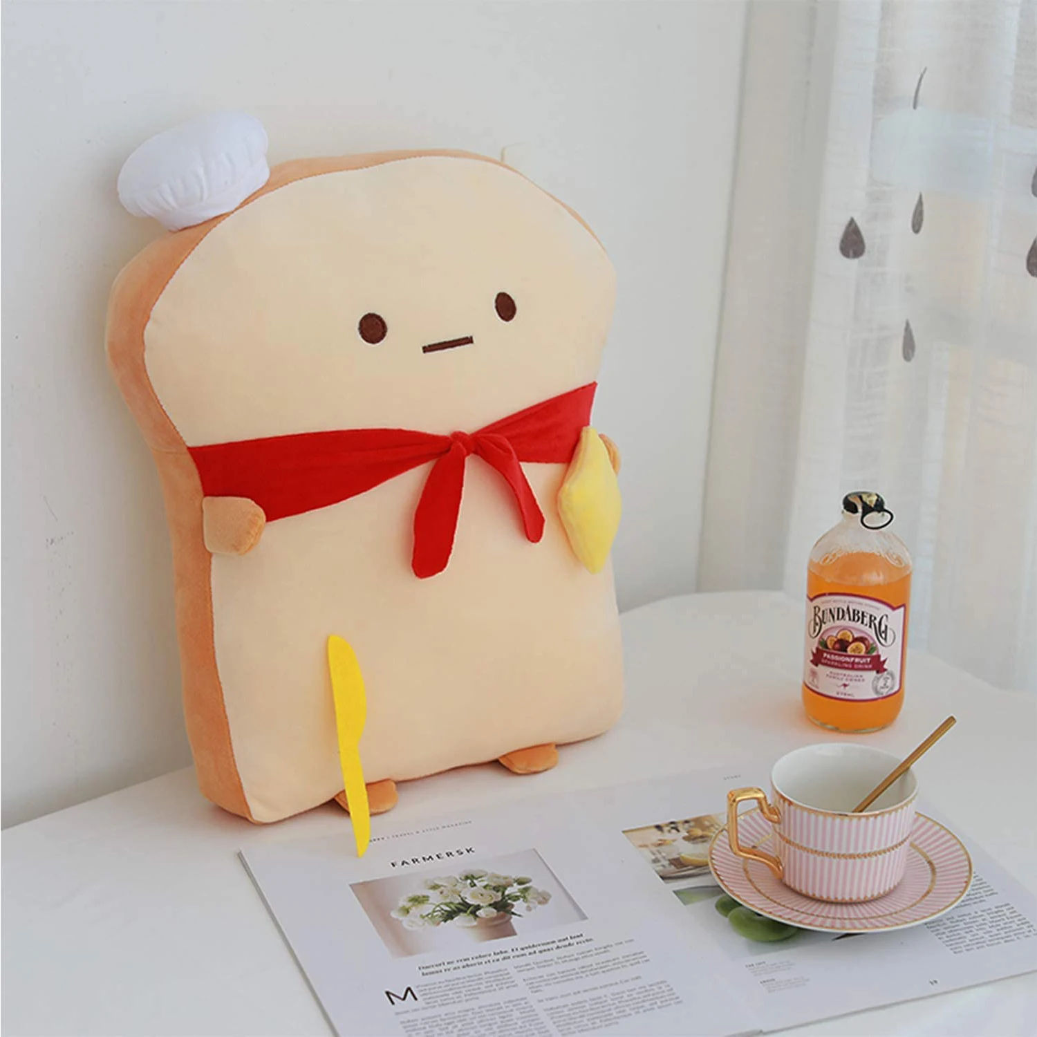 Funny Toast Sliced Bread Pillow Bread Shape Plush Hugging Pillow With ...
