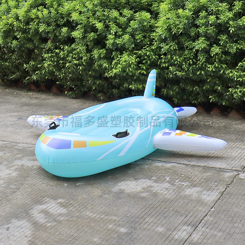 Large Inflatable Plane Shape Pool Float Lounger, Blow up Floating Raft ...