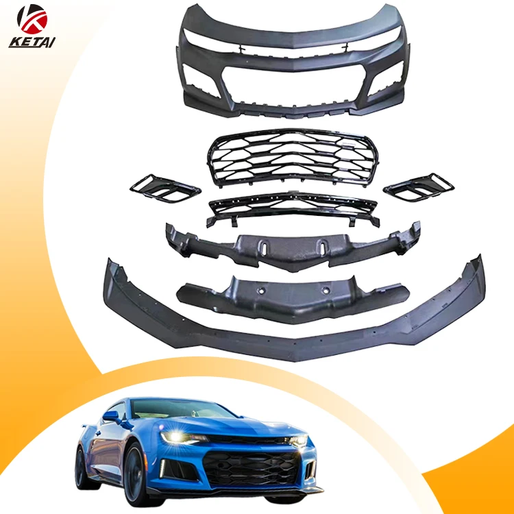 1LE ZL1 Style Body Kit Car Front Bumper Lip Rear Diffuser Side Skirt ...
