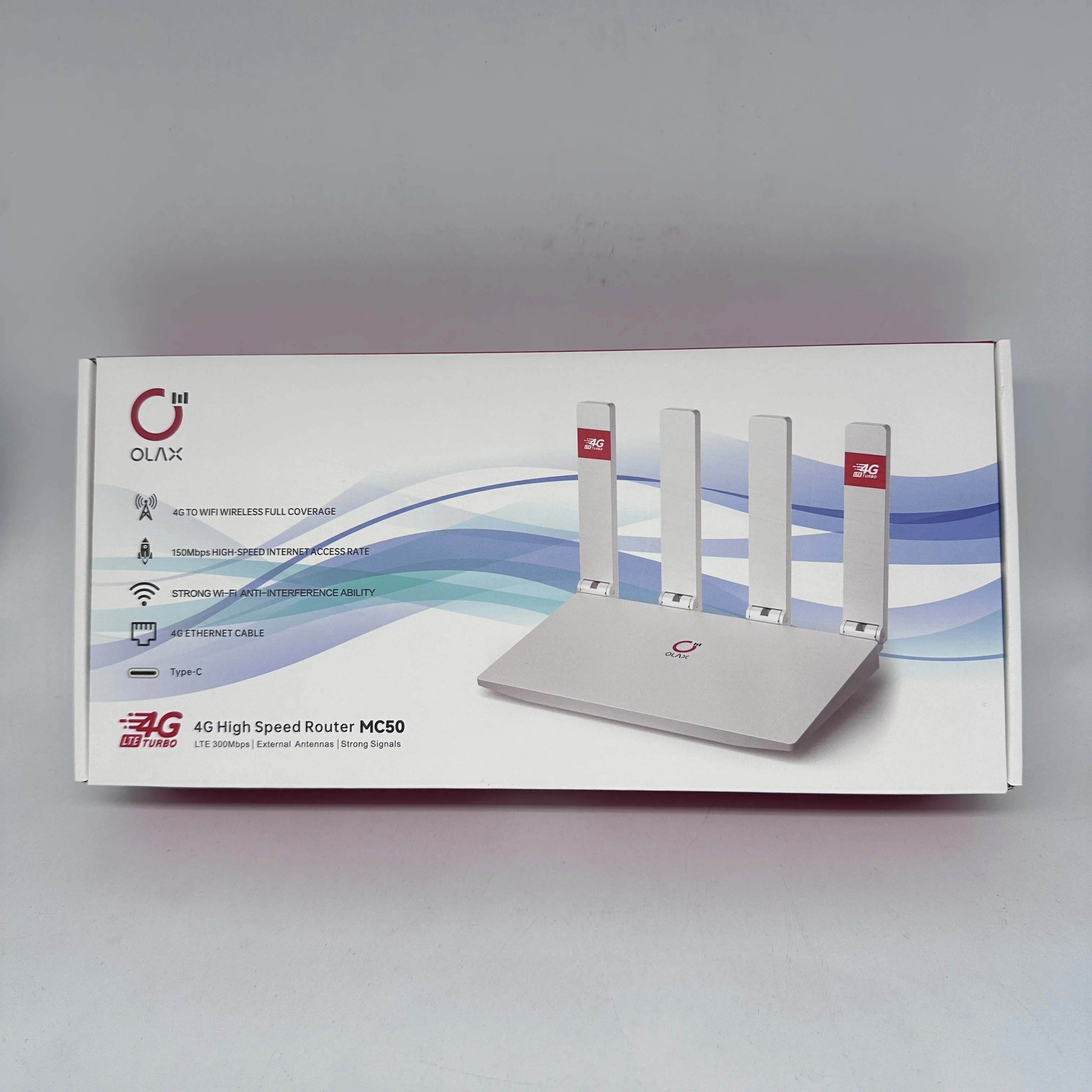 Olax Mc50 Custom Cat4 Modem Router Unlocked High Speed Wireless Cpe Lte 4g Home Mini Router ...