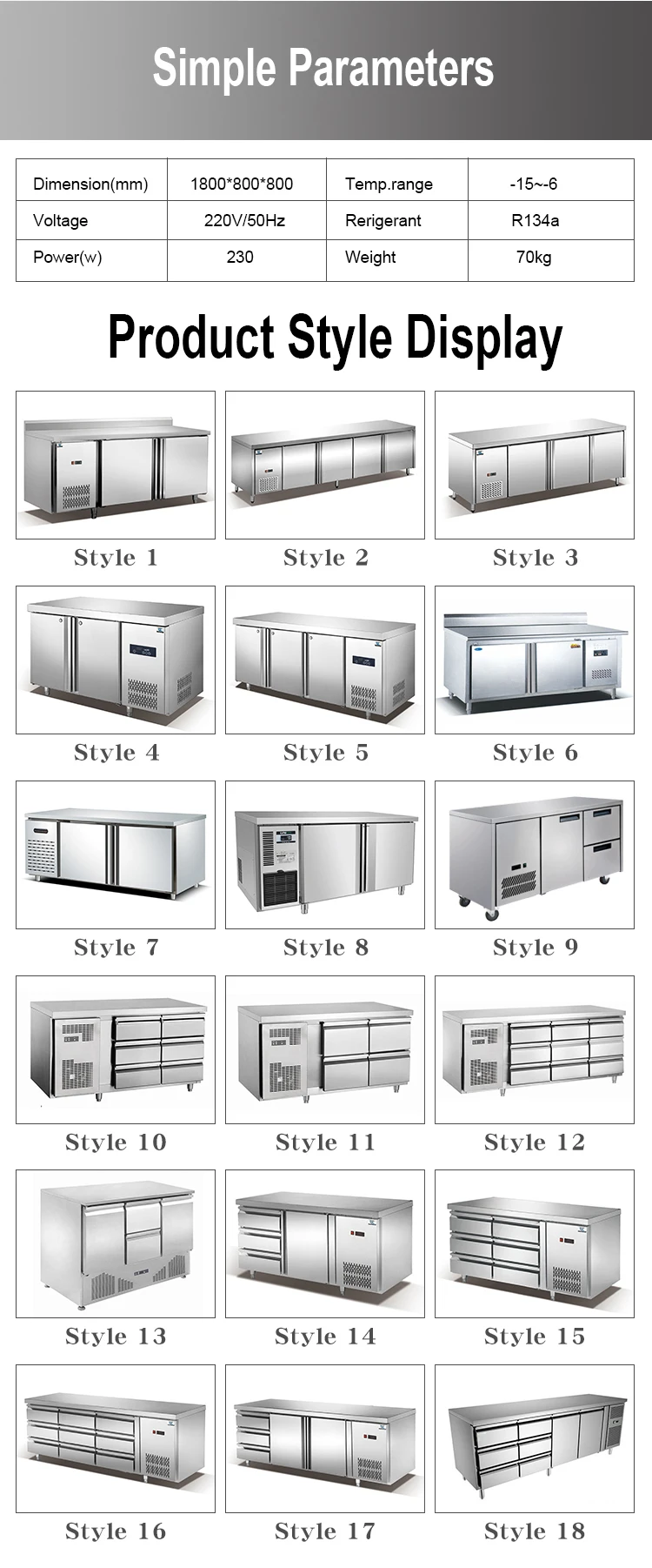 Nevera Trabajo - Customized Commercial Refrigerated Worktable